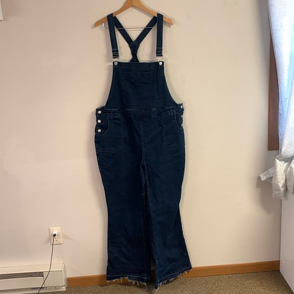 ARULA | Pants & Jumpsuits | Arula Dark Wash Denim Overalls | Poshmark